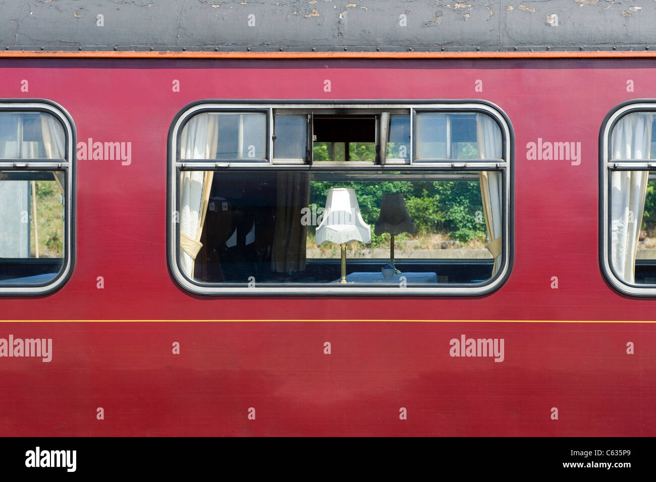 Side View of a West Coast Railways Railway Carriage Stock Photo - Alamy