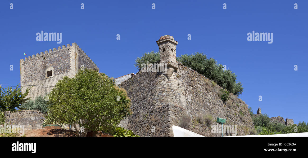 Castelo de Vide Castle Sentry-Box in the top of the wall. Castelo de ...
