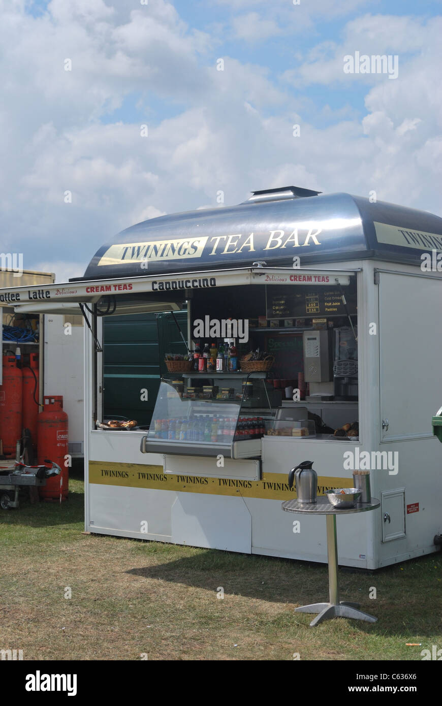 Twinings outdoor tea bar Stock Photo - Alamy