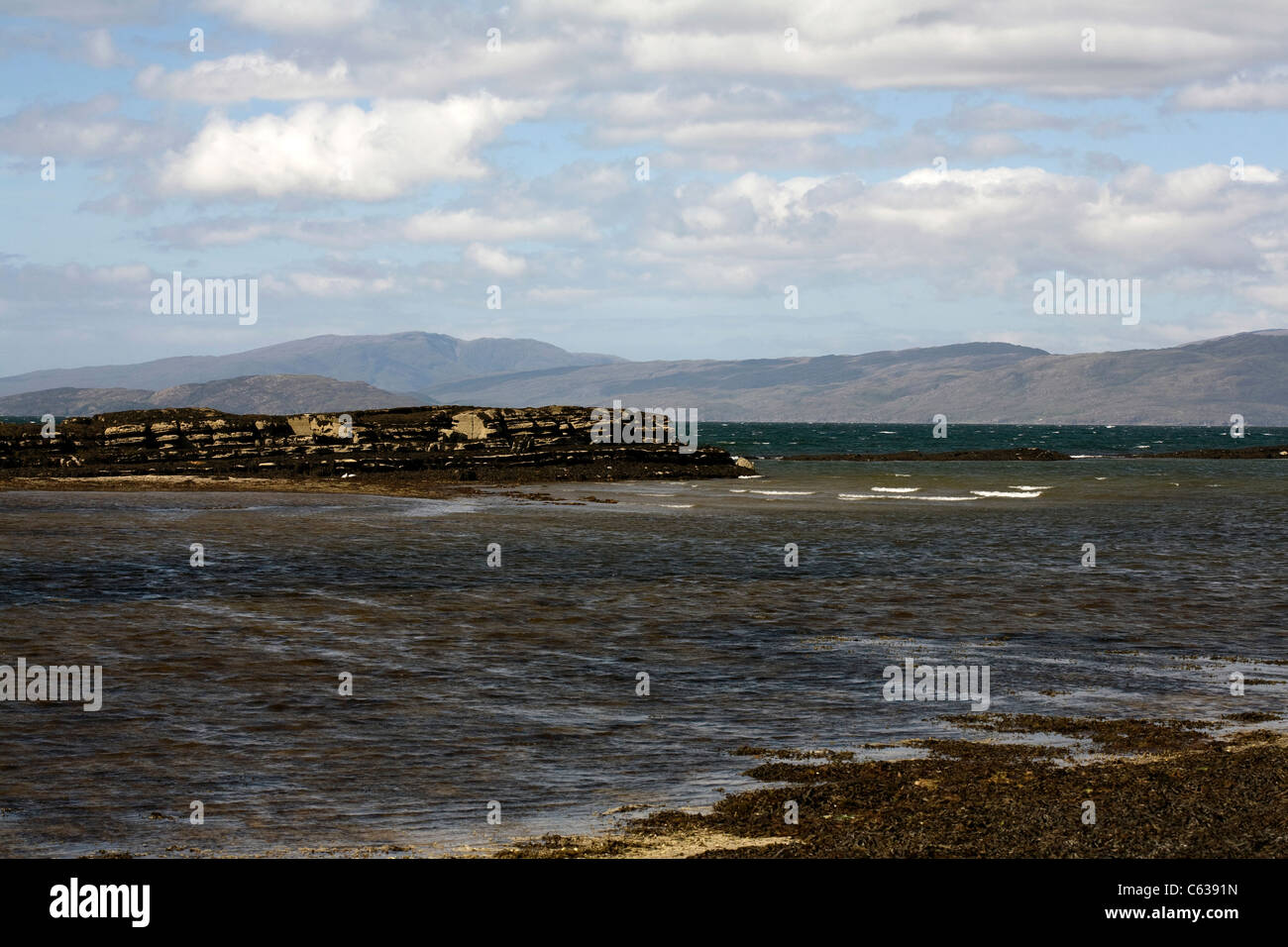 Looking toward The Applecross Hills from Rubha Ardnish Beach Breakish ...