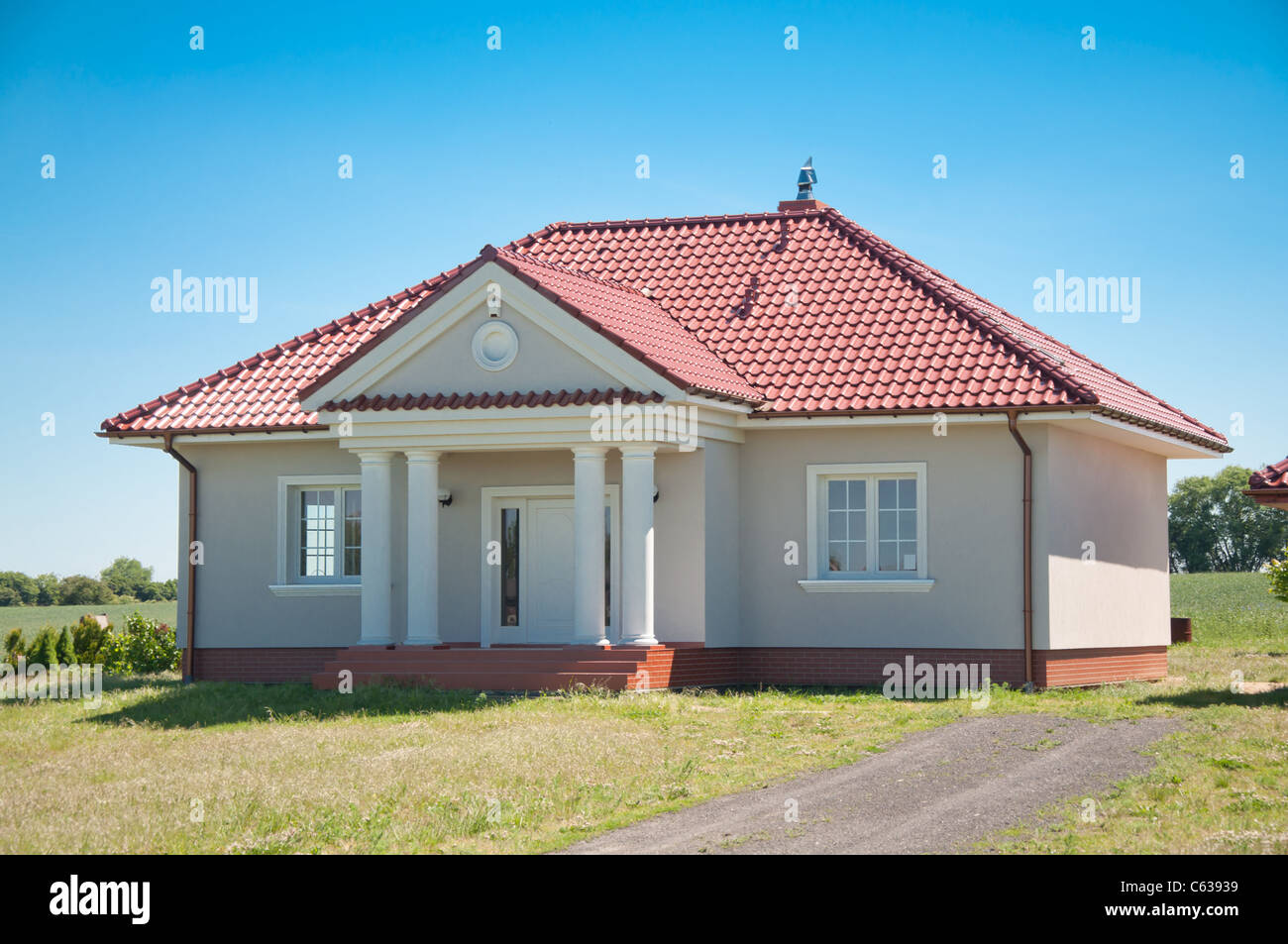 new small one family house Stock Photo - Alamy