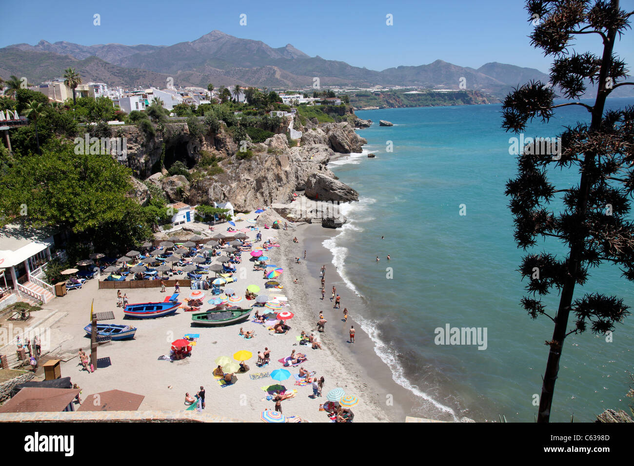 Nerja spain beach hi-res stock photography and images - Alamy