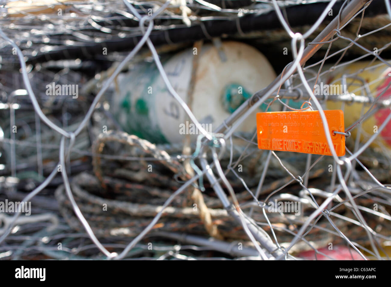 crab pots - Fisherman's Wharf - San Francisco - wire Stock Photo - Alamy