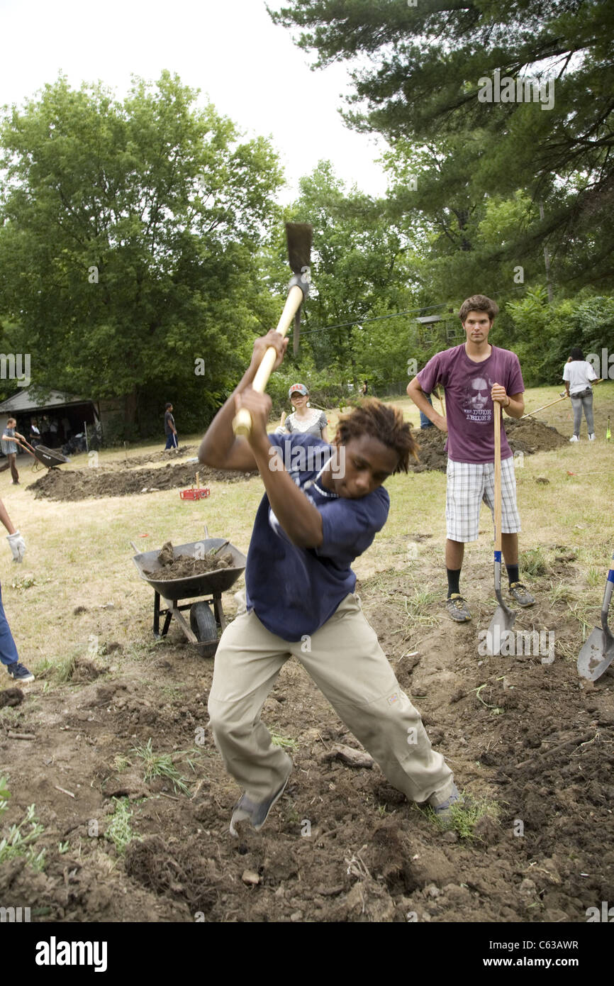 Teen boy volunteers hi-res stock photography and images - Alamy