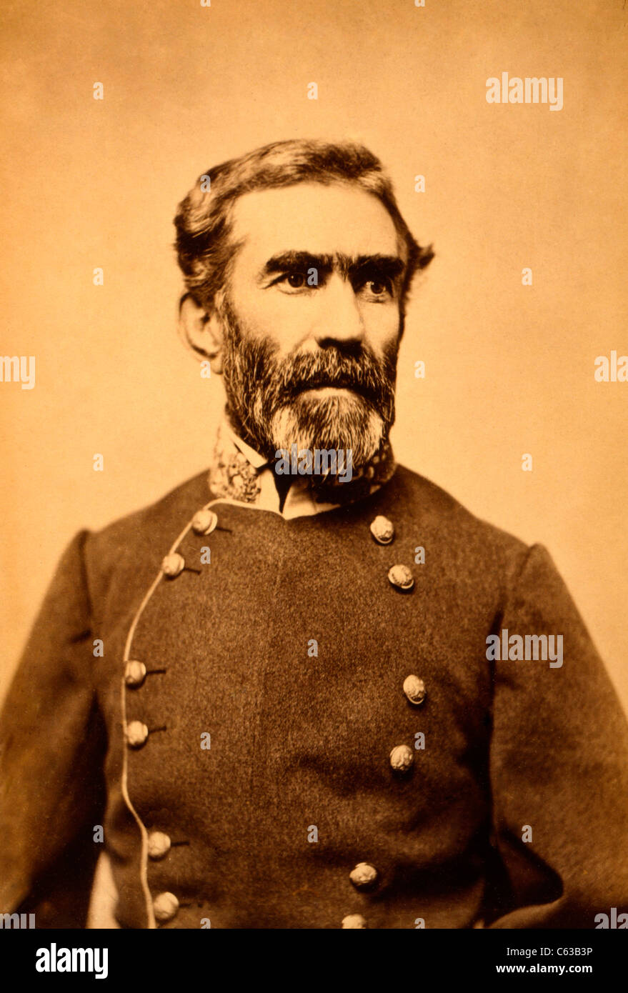 General Braxton Bragg, CSA half-length portrait, facing right Stock ...