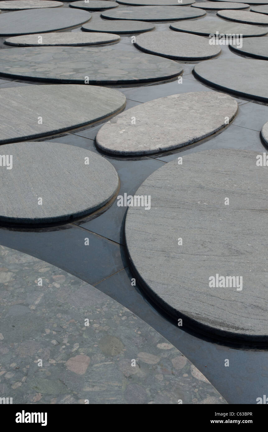 Water feature, Wednesfield, West Midlands, England, UK Stock Photo - Alamy