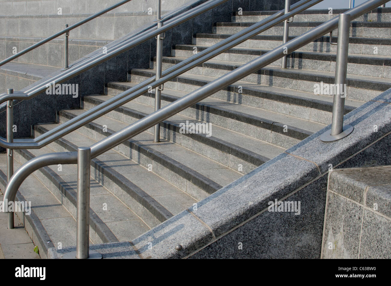 Flight of stone steps, England, UK Stock Photo - Alamy
