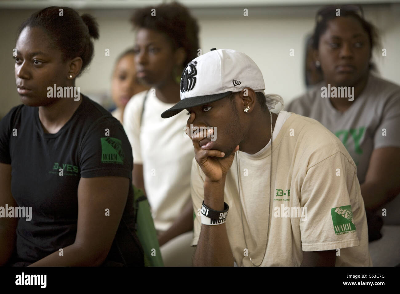 Students from the Detroit Community School participate in a ...