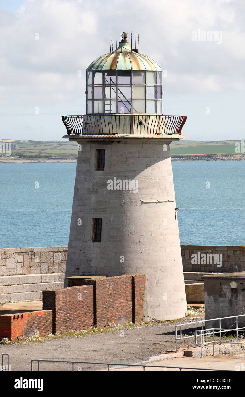 Holyhead lighthouse, anglesey wales Stock Photo - Alamy
