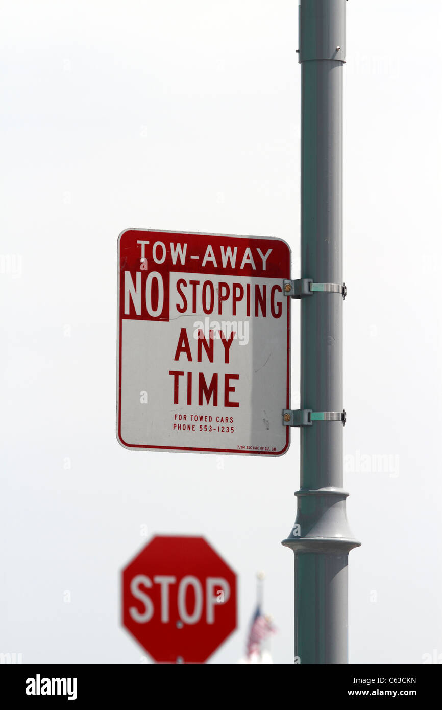 No Stopping Anytime Sign