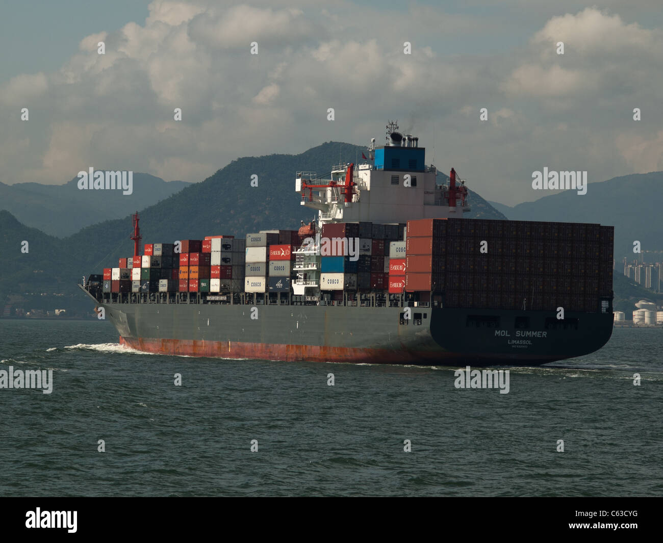 Mol Summer, container vessel, cargo ship Stock Photo - Alamy