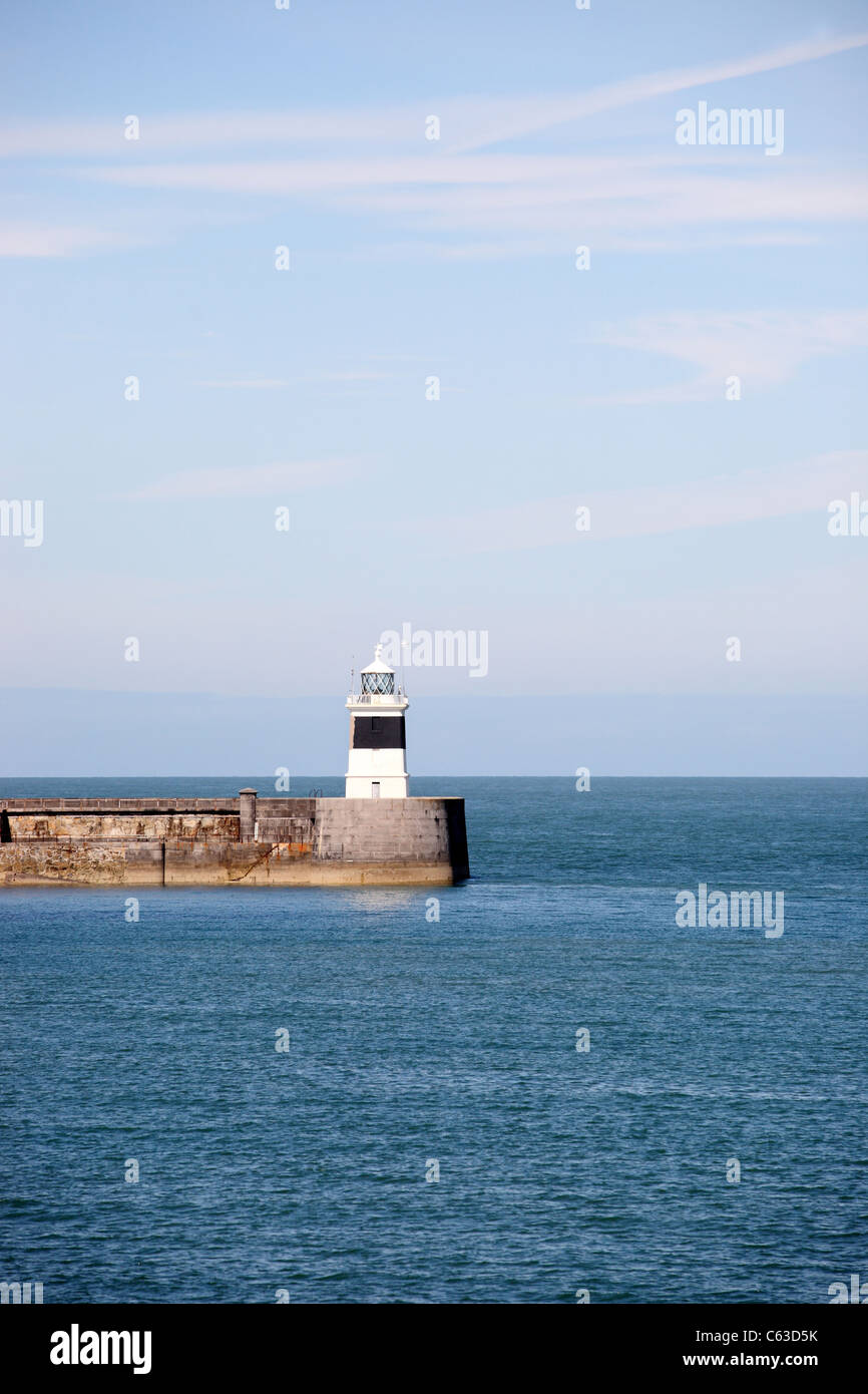 Holyhead breakwater lighthouse holyhead anglesey hi-res stock ...