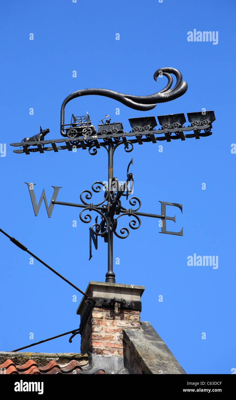 Early railway weather vane at the Pockerley Waggonway engine shed ...