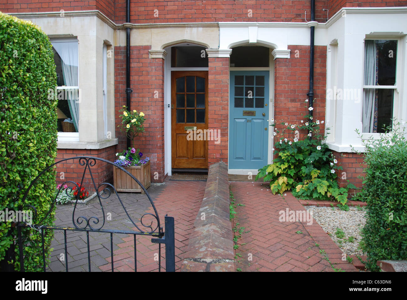 front doors and porch Headington Oxford England United Kingdom Stock ...