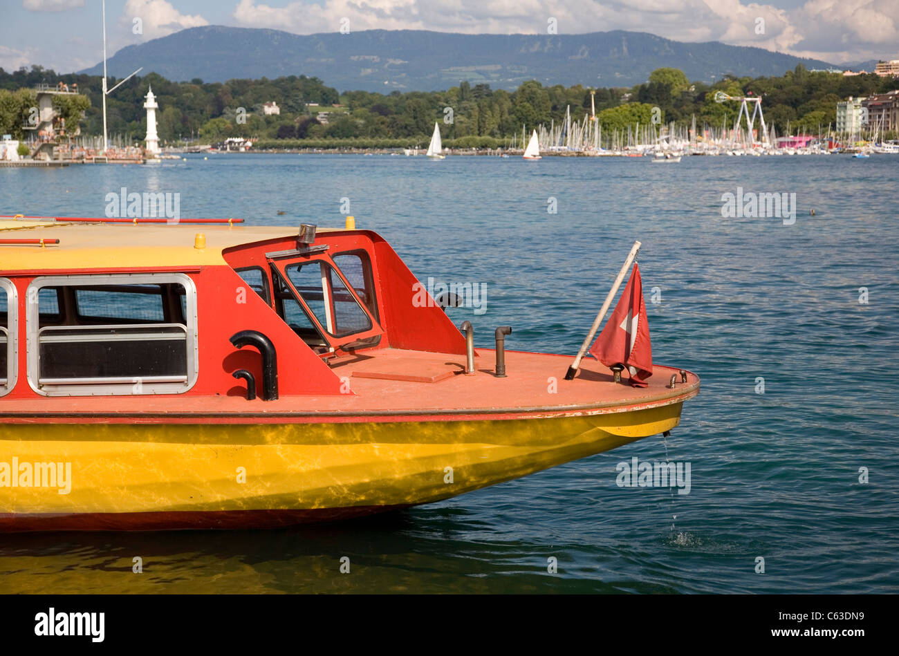 Water taxi in Geneva Stock Photo - Alamy