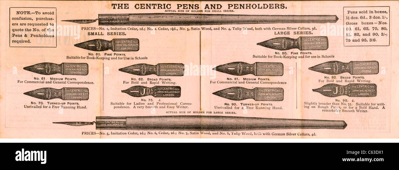 Victorian pen ink hi-res stock photography and images - Alamy