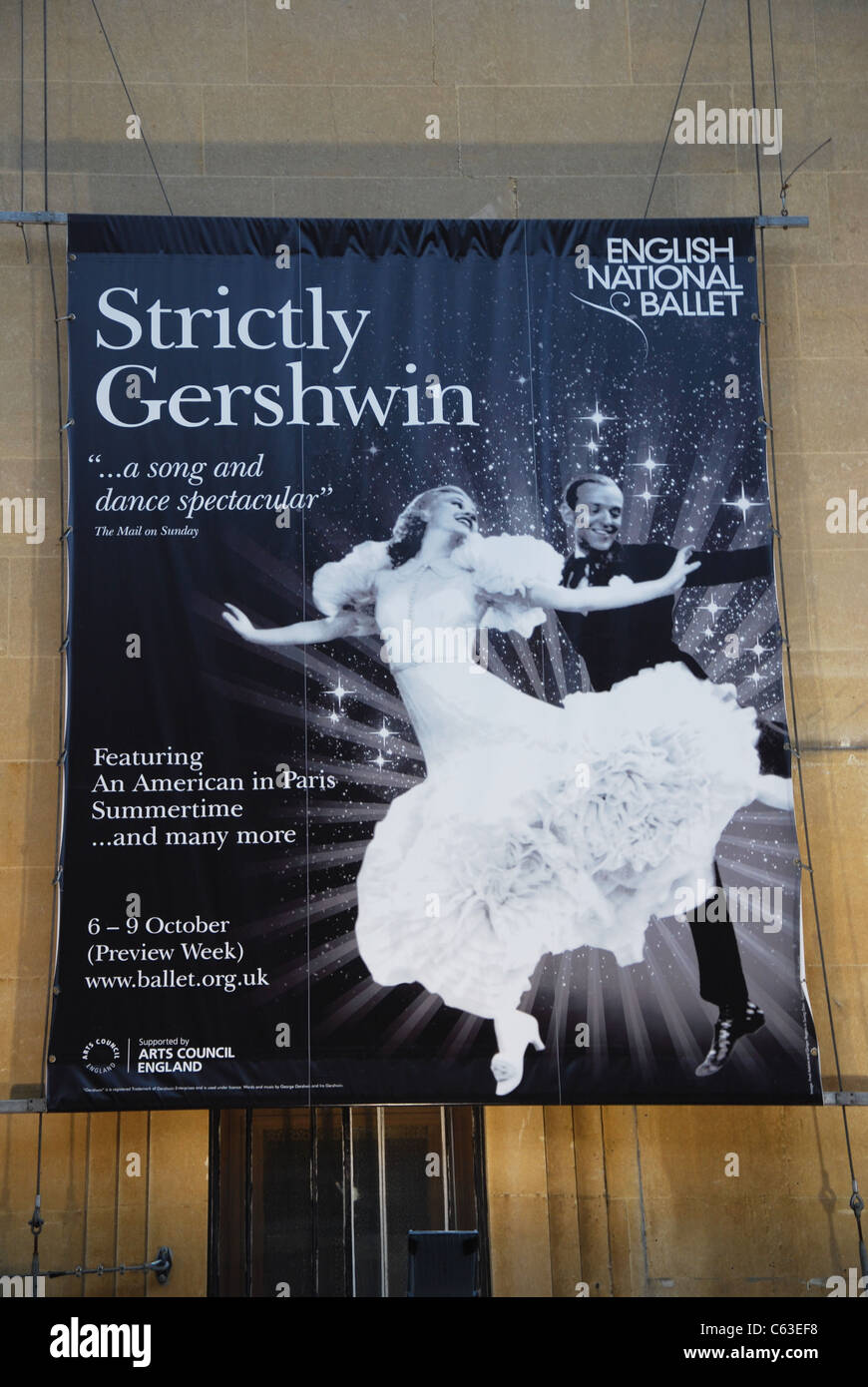 poster advertising National Ballet performance in Oxford Stock Photo ...