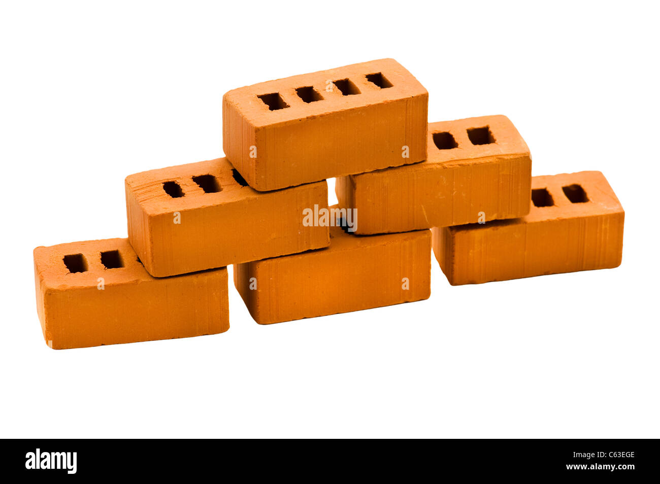 object on white - toy brick close up Stock Photo - Alamy