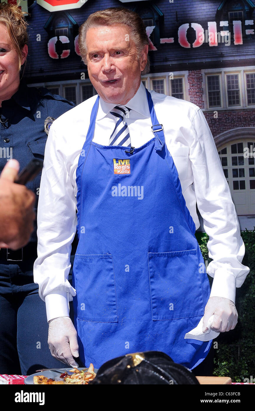 Television personality Regis Philbin, tapes a segment at the ABC ...