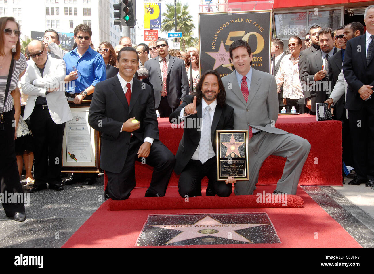 Antonio Villaraigosa, Marco Antonio Solis, Zach Horowitz at the ...