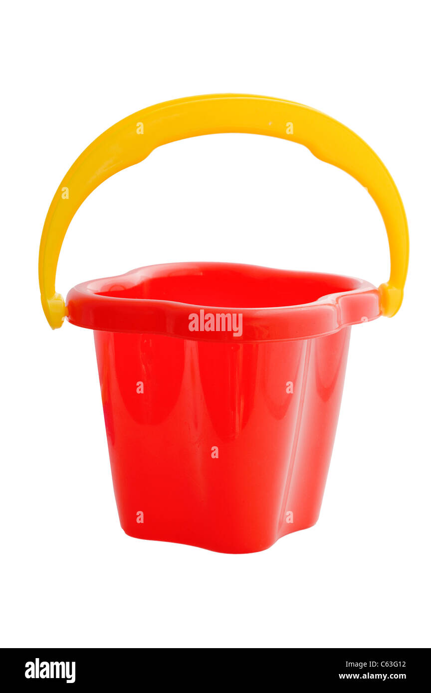object on white - Bucket toy close up Stock Photo - Alamy