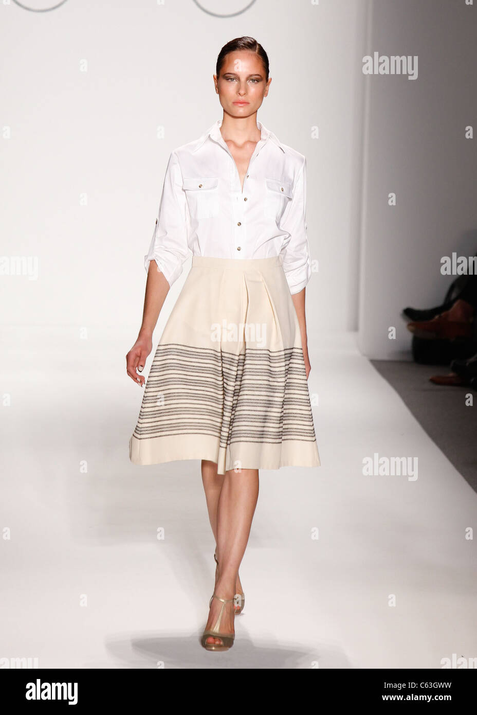 Runway model on the runway for Ruffian Spring/Summer 2011 Fashion ...