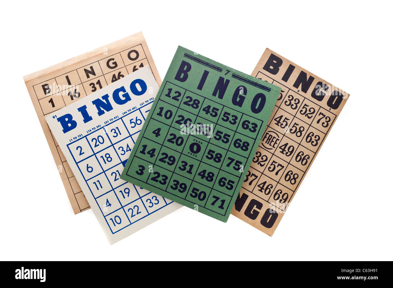 vintage bingo cards Stock Photo - Alamy