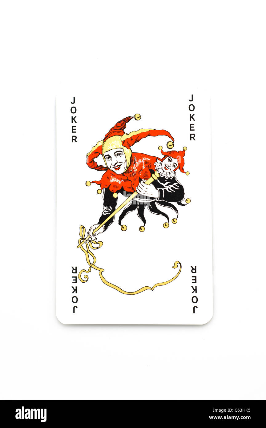 a joker playing card Stock Photo - Alamy