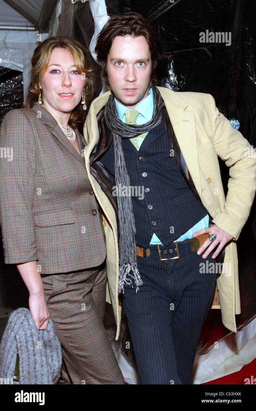 Rufus Wainwright and Martha Wainwright at the premiere of THE AVIATOR ...