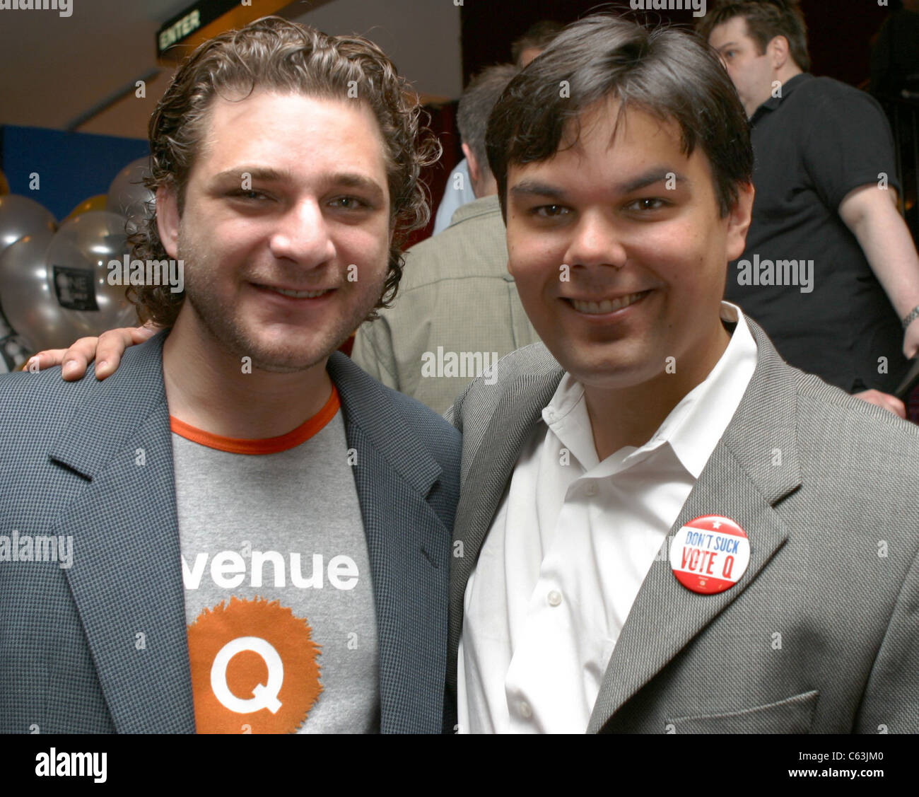Composers Jeff Marx and Robert Lopez pose for the 100 Tony Award ...