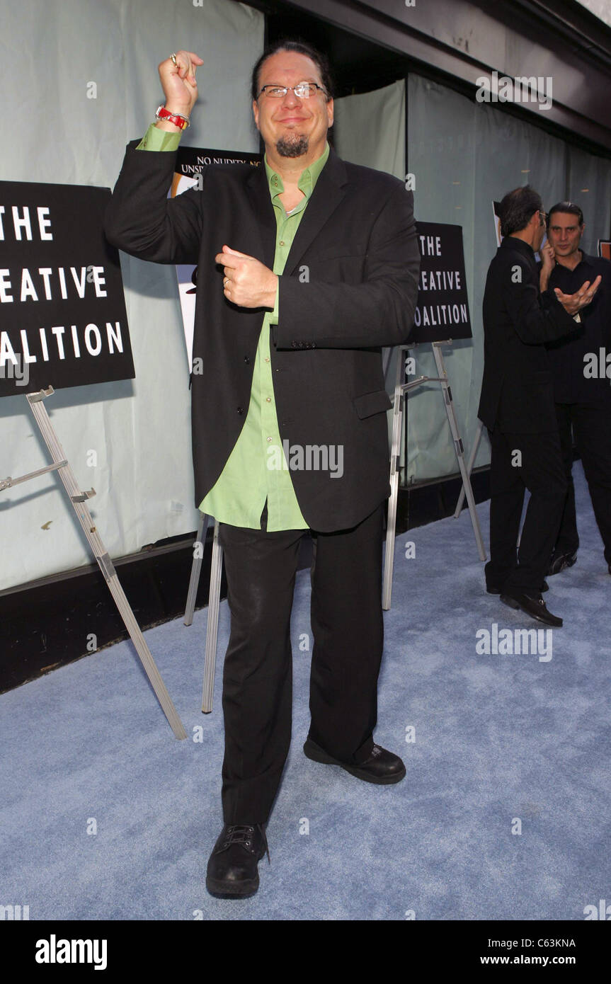 Penn Jillette at arrivals for THE ARISTOCRATS Premiere, The Director’s ...