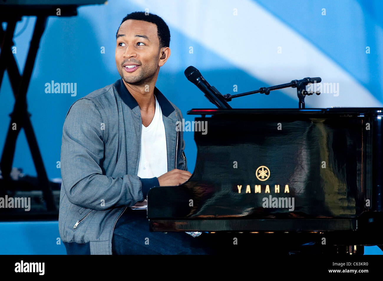 John Legend on stage for Good Morning America GMA Concert Series with ...