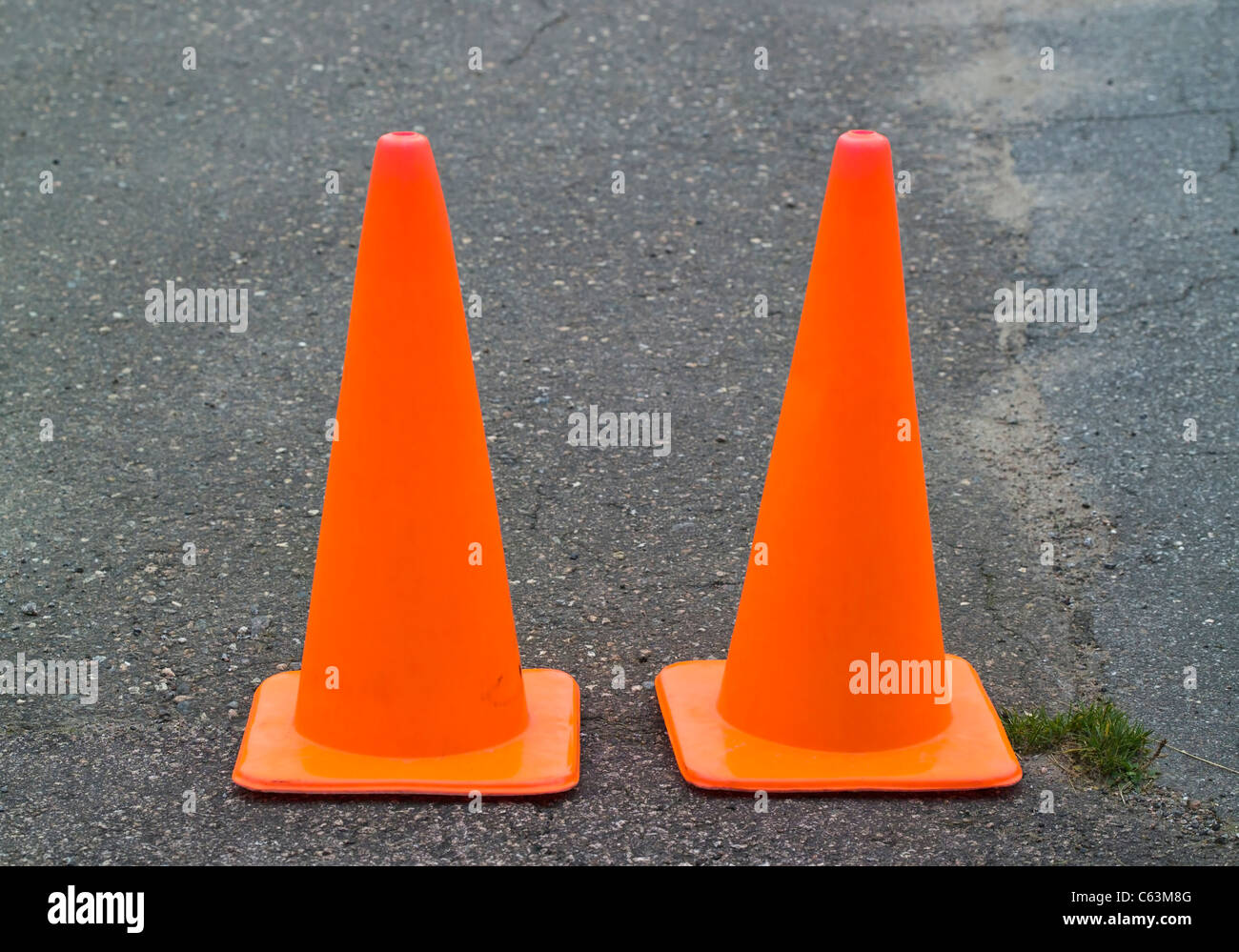 Lane cones hi-res stock photography and images - Alamy