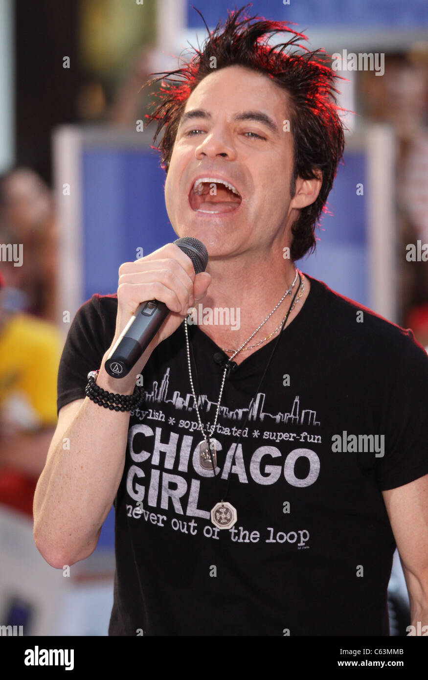 Patrick Monahan on stage for NBC Today Show Concert with TRAIN ...