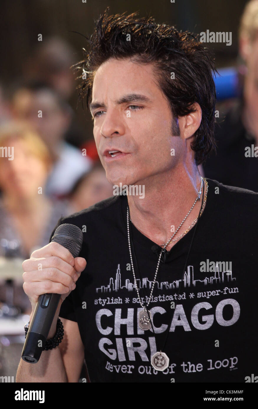 Patrick Monahan on stage for NBC Today Show Concert with TRAIN ...