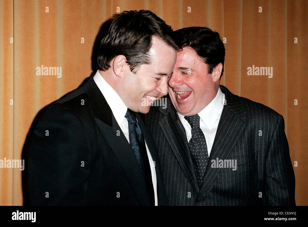 Matthew Broderick and Nathan Lane at the after-party for The Odd Couple ...