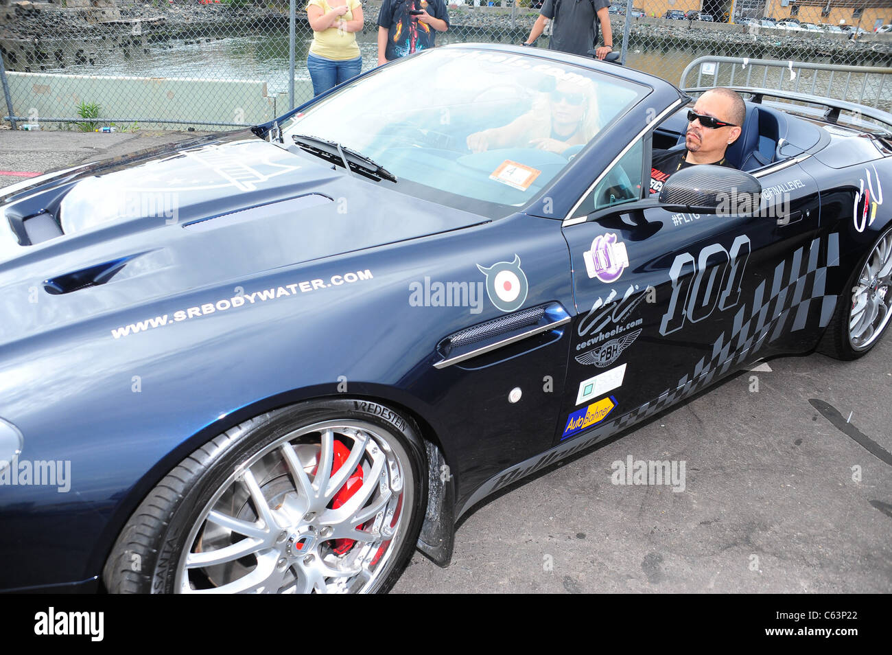 Ice T at a public appearance for The AMP Energy Bullrun Cross-Country ...