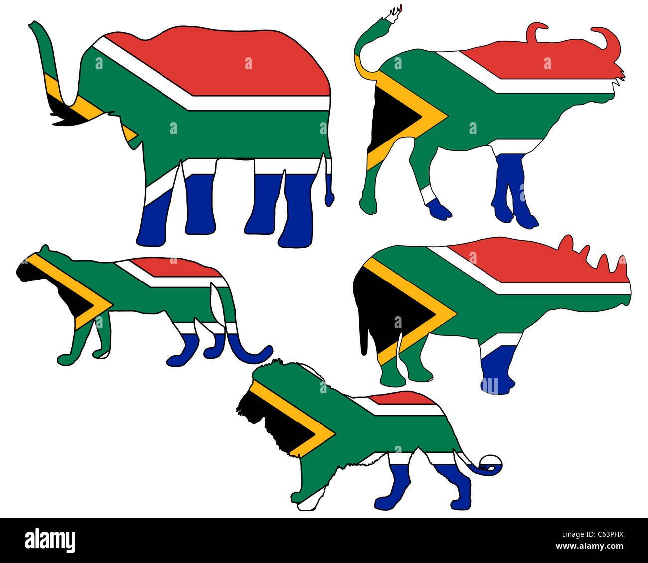 Big Five South Africa Stock Photo - Alamy
