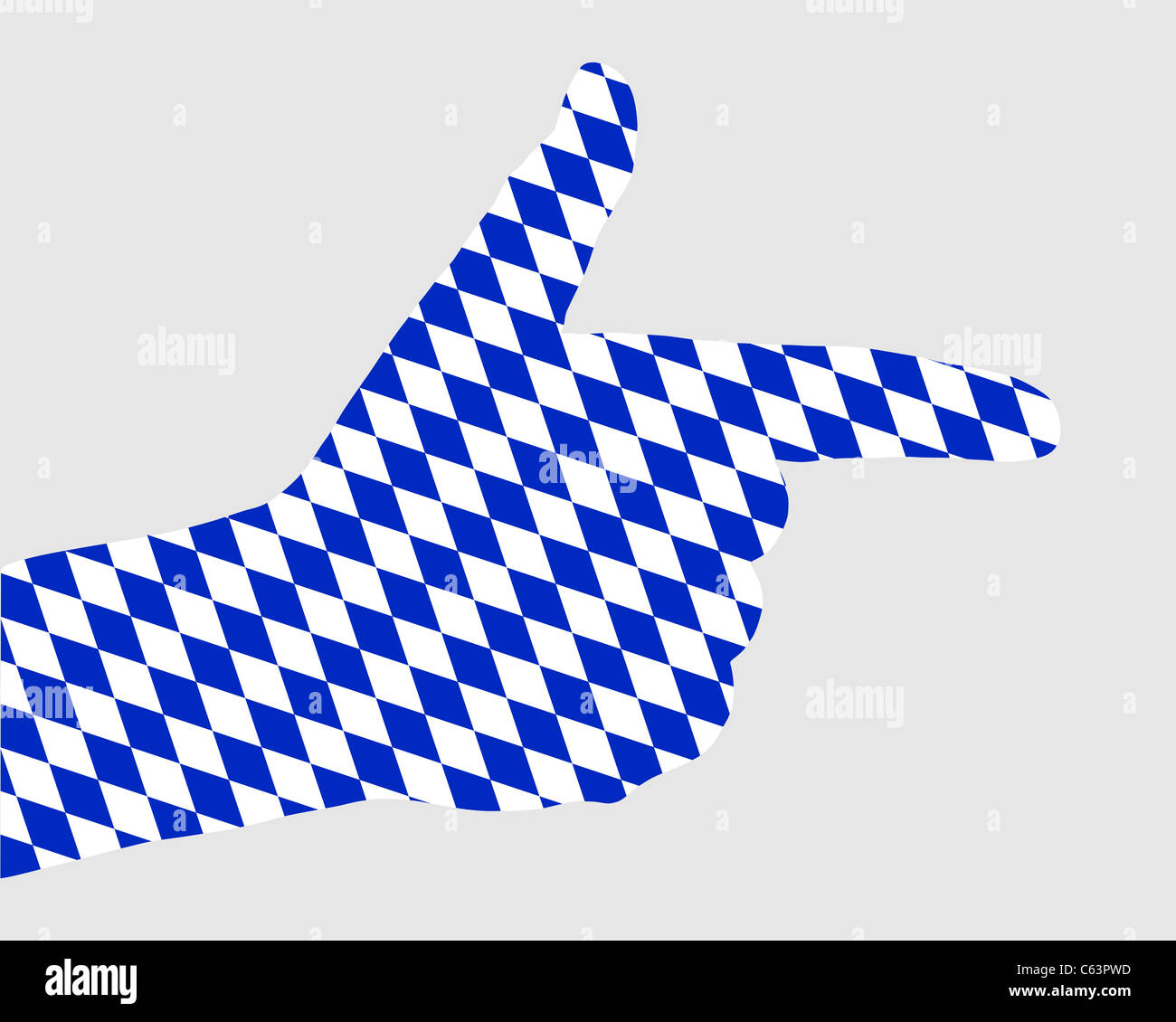 Bavarian finger signal Stock Photo - Alamy