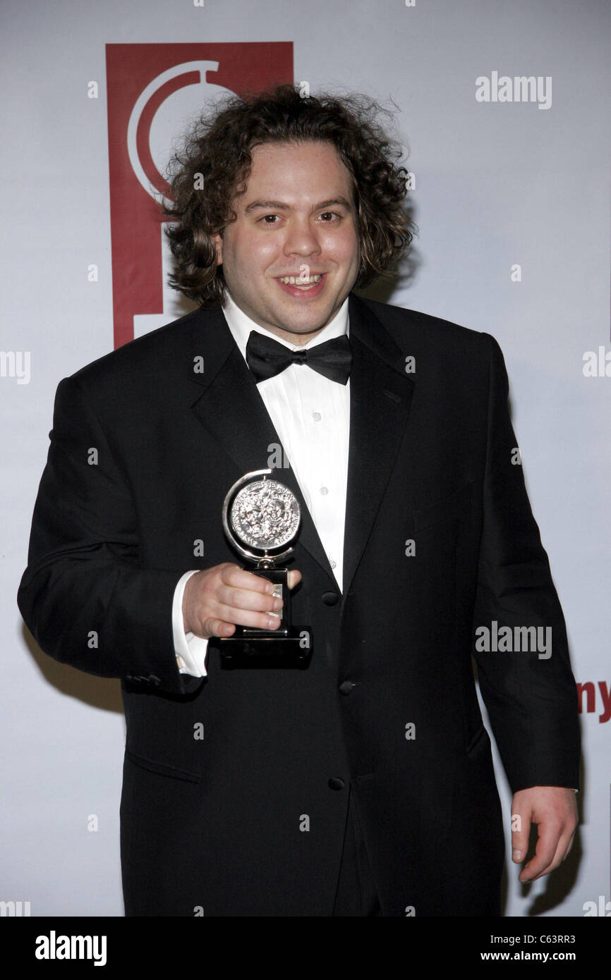 Dan Fogler in the press room for American Theatre Wing’s Antoinette ...