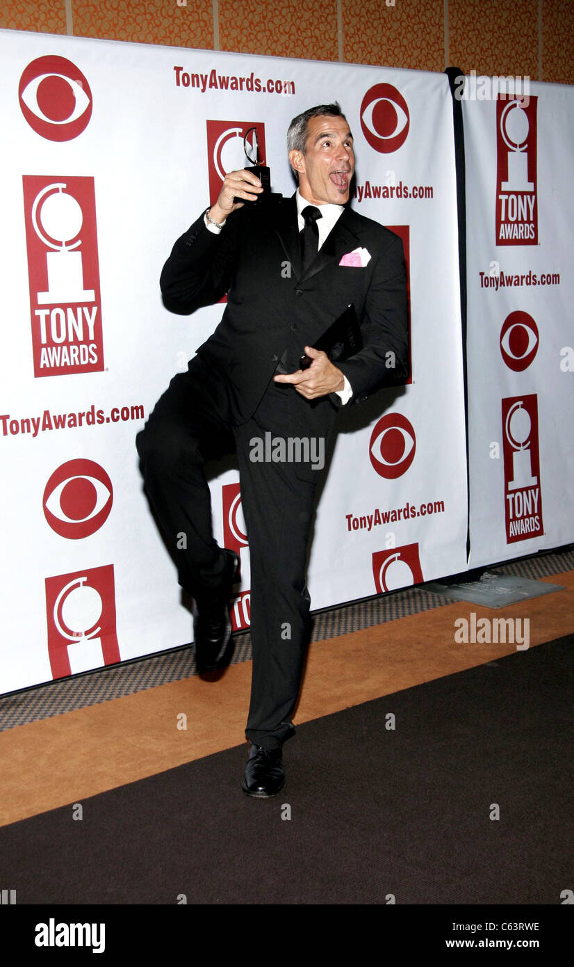 Jerry Mitchell in the press room for American Theatre Wing’s Antoinette ...