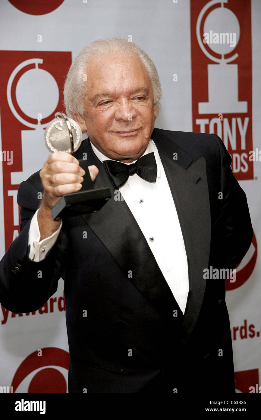 Marty Richards in the press room for American Theatre Wing’s Antoinette ...