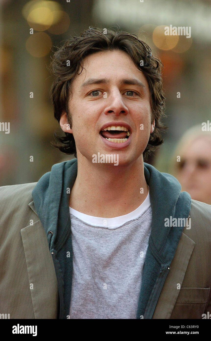 Zach Braff at arrivals for Chicken Little Premiere, The El Capitan ...