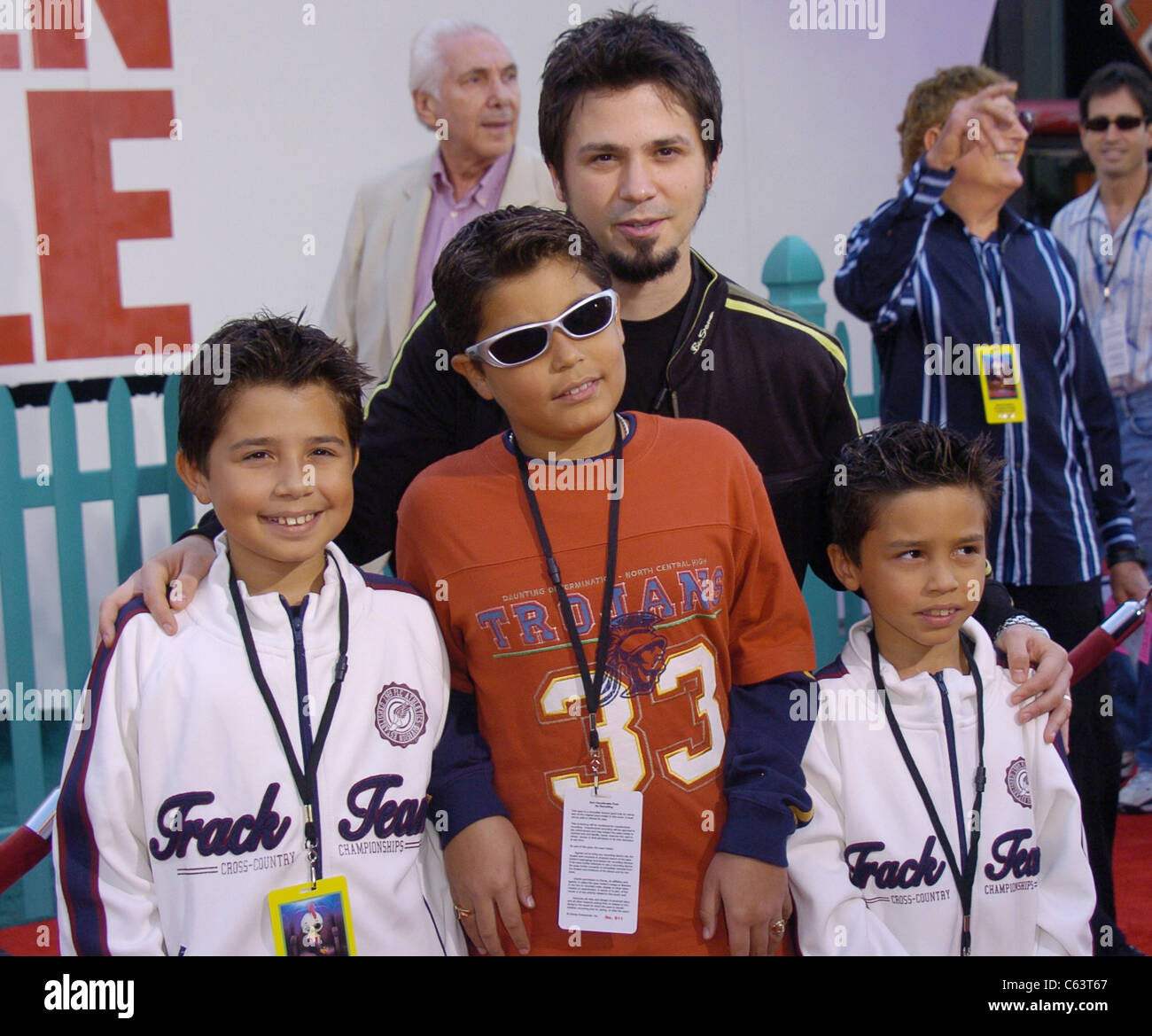Freddy Rodrigues, Family at arrivals for Chicken Little Premiere, The ...