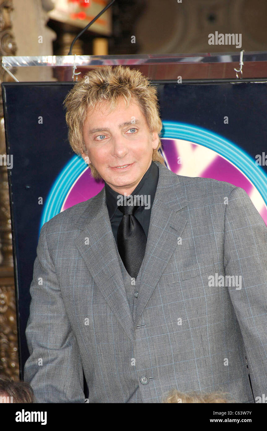 Barry Manilow at the induction ceremony for Star on the Hollywood Walk ...