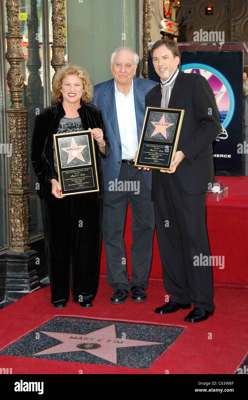 Mark Wallengren, Garry Marshall, Kim Amidon at the induction ceremony ...
