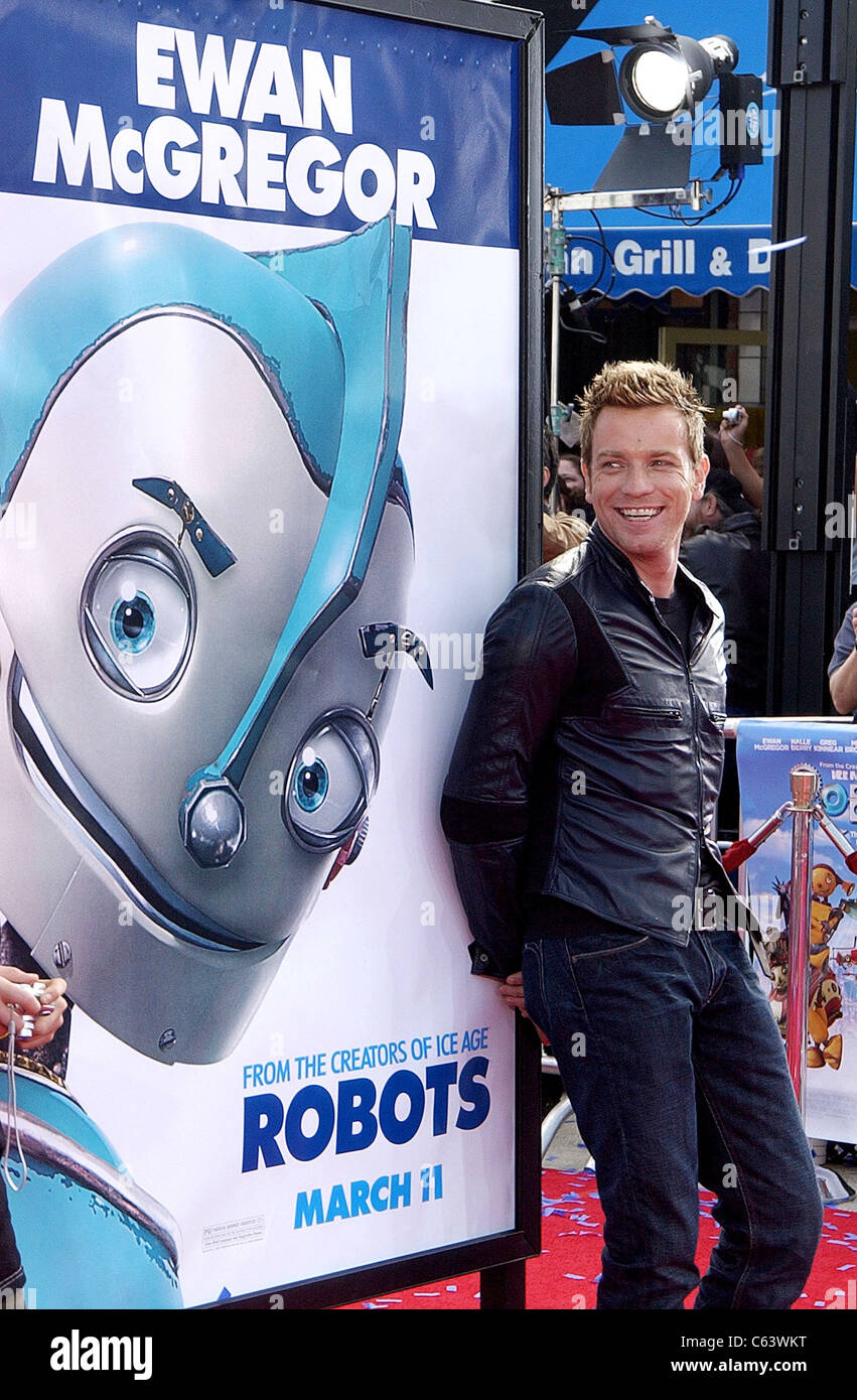 Ewan McGregor at arrivals for ROBOTS Premiere, Mann Village Theater ...