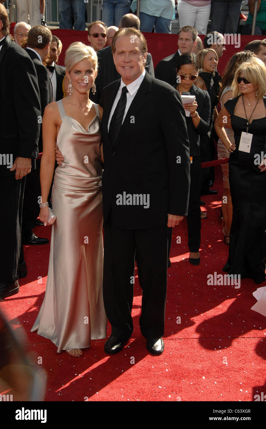 Faith Majors, Lee Majors at arrivals for 2008 Primetime Emmy Awards ...