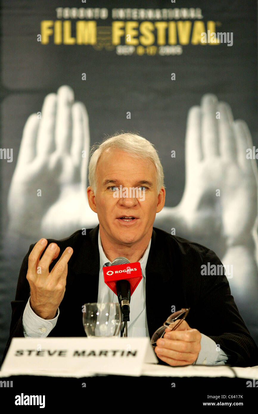Steve Martin at the press conference for SHOPGIRL Toronto Film Festival ...