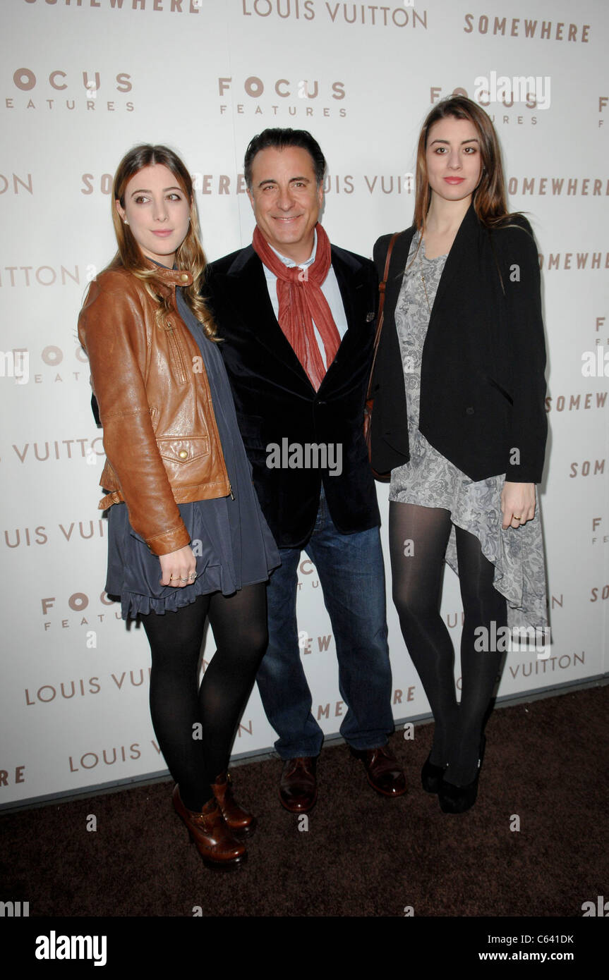 Andy Garcia, daughters at arrivals for SOMEWHERE Premiere, Arclight ...